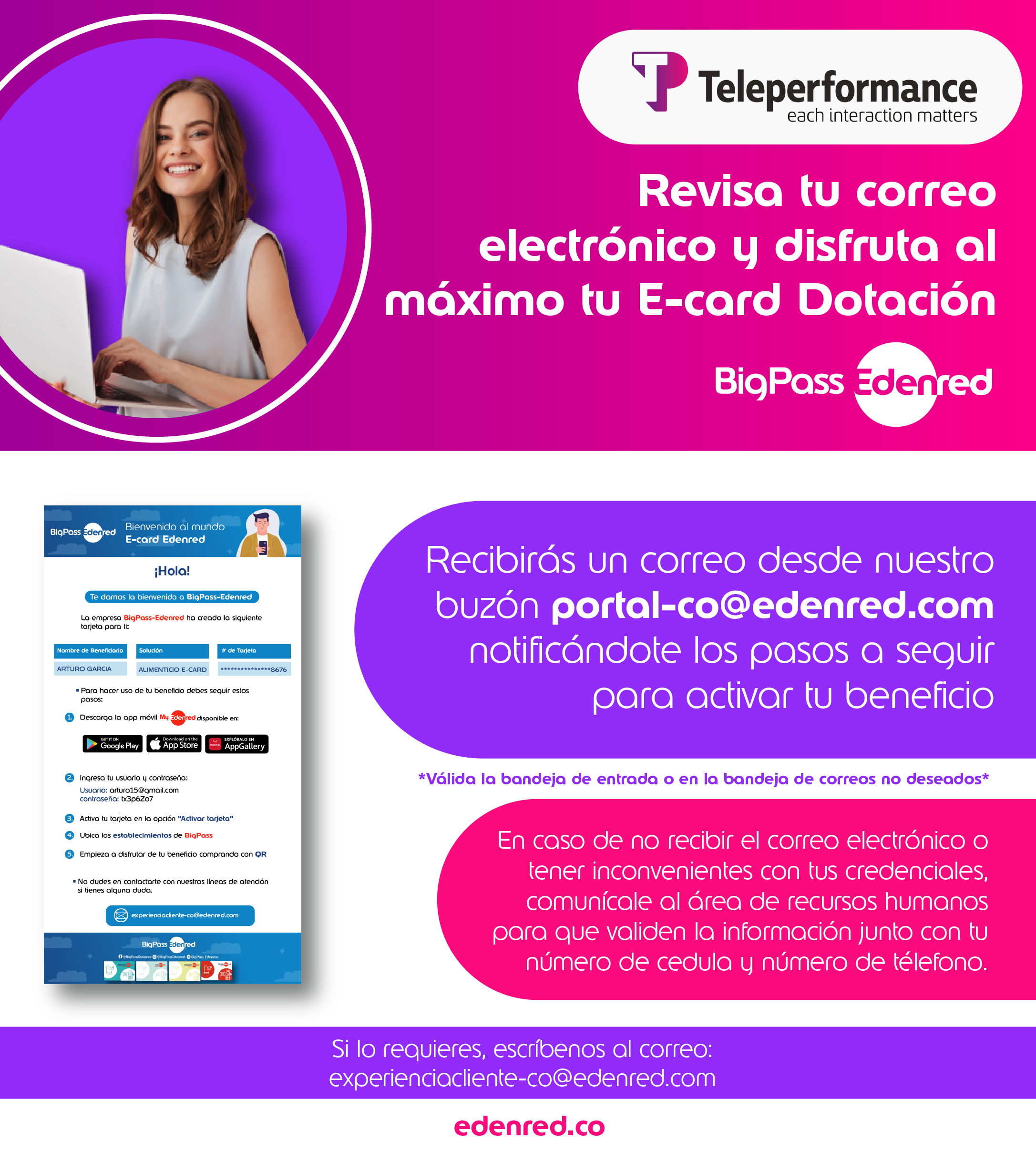 Aún no recibes tu e-card o tienes inconveniente con el registro en la ...