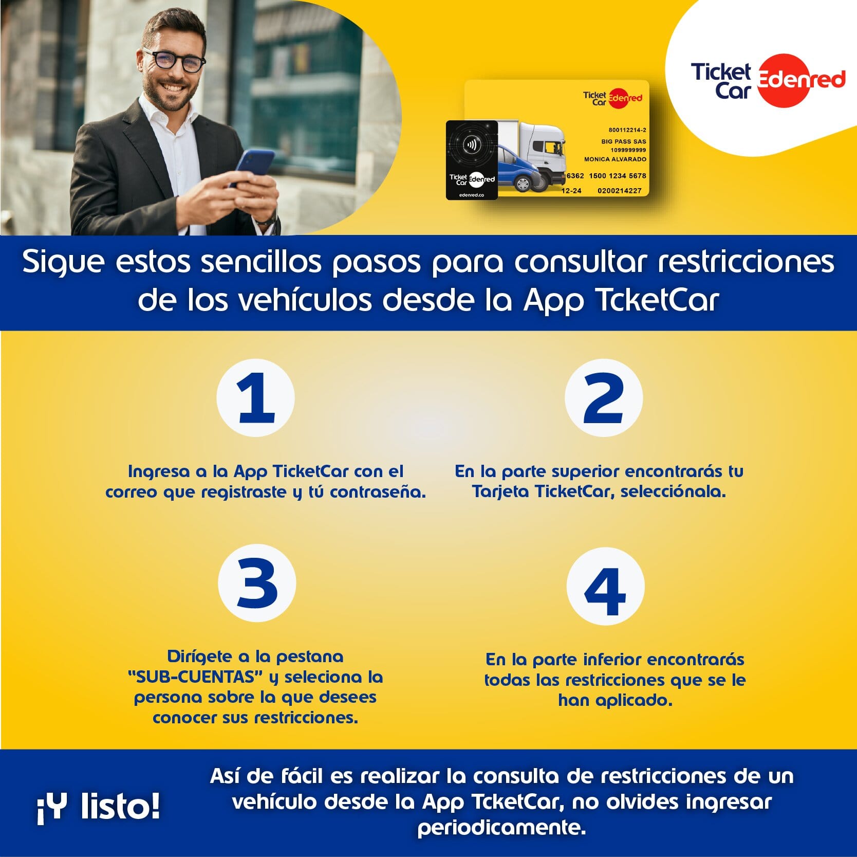 Instructivo Restricciones App Ticket Car – Edenred